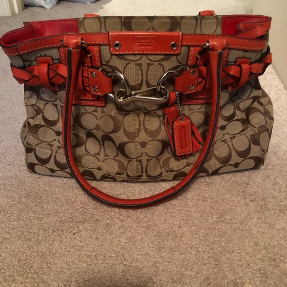 Coach | Bags | Coach Hampton Signature Carryall Purse | Poshmark